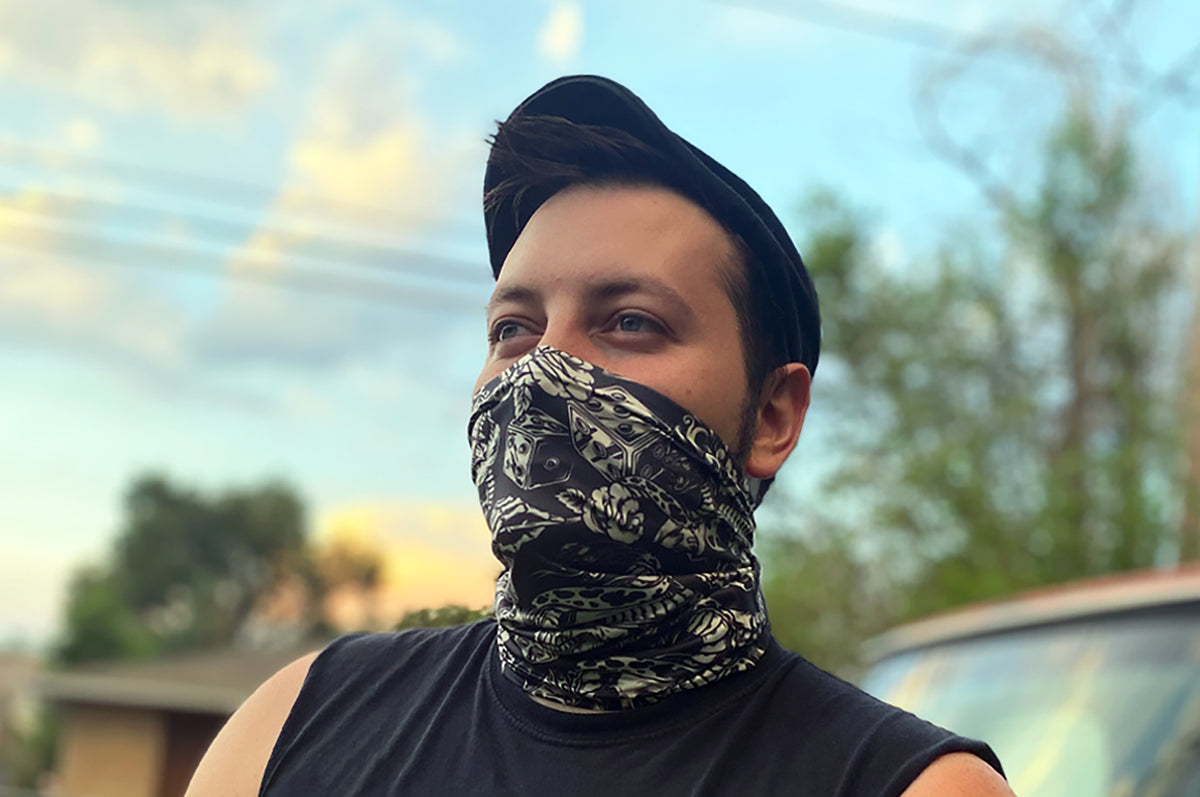 Graphic Neck Gaiters Face Masks & Deco Slides