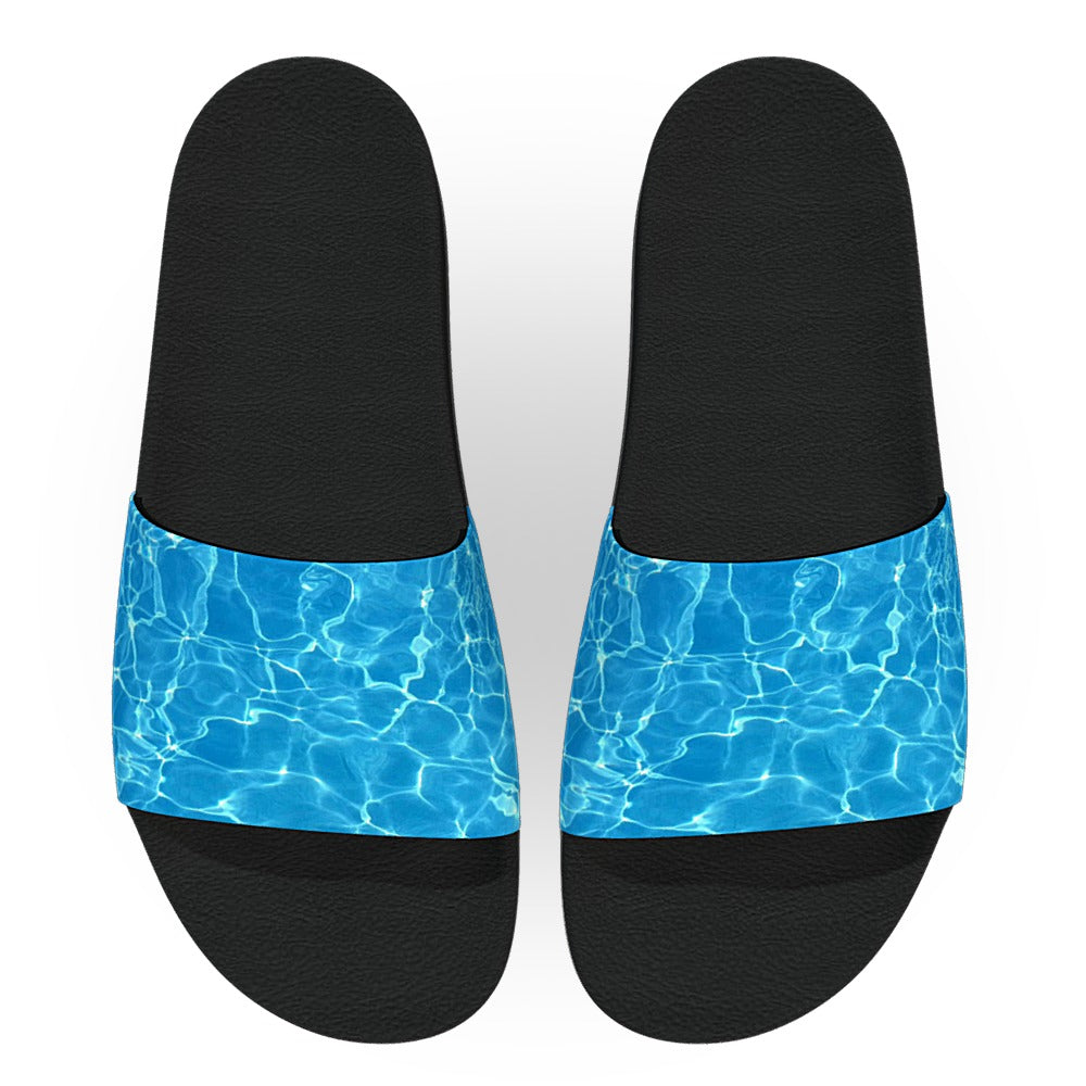 Blue Pool Water Slide Sandals & Deco Slides