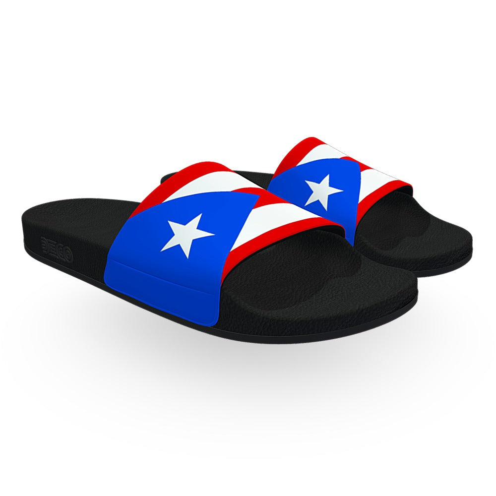 Puerto Rico Flag Slide Sandals & Deco Slides