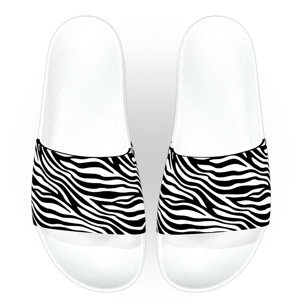 Zebra Print Slide Sandals & Deco Slides