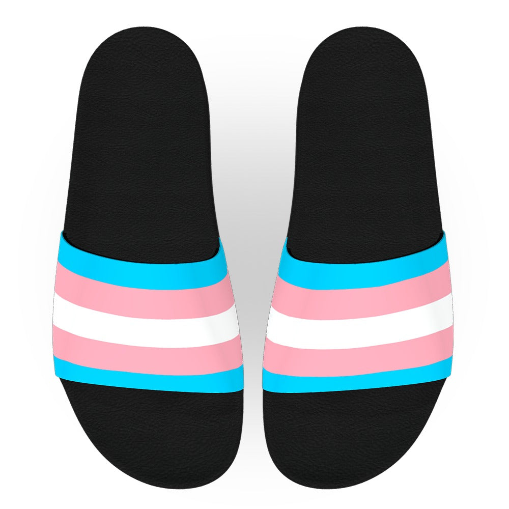 Trans Pride Flag Slide Sandals & Deco Slides