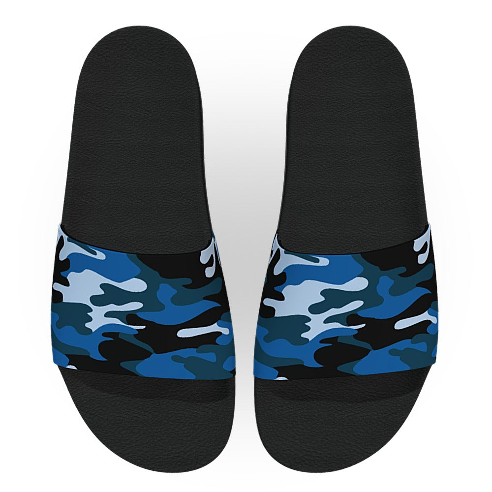 Blue Woodland Camouflage Slide Sandals & Deco Slides