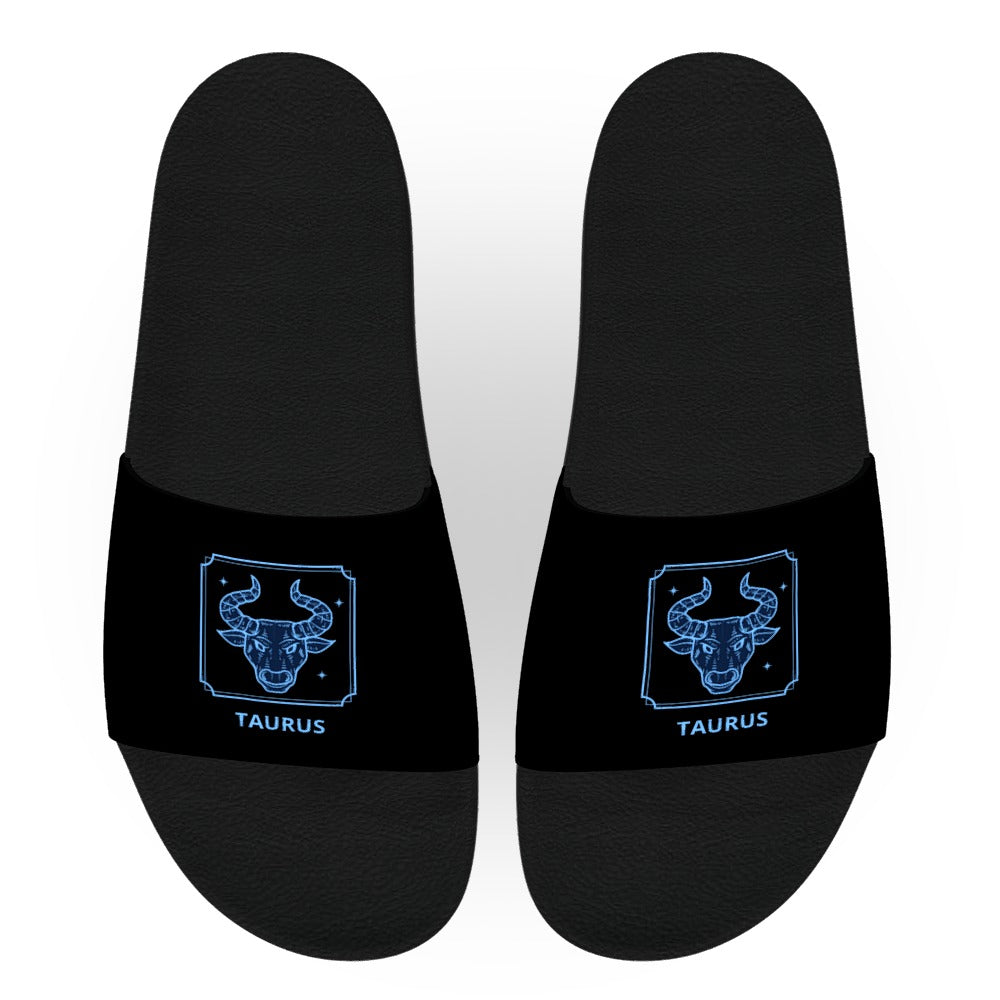 Dark Taurus Zodiac Slide Sandals & Deco Slides