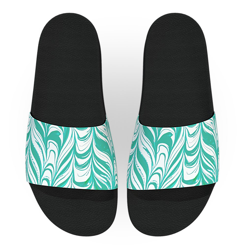 Cyan Candy Drip Slide Sandals & Deco Slides