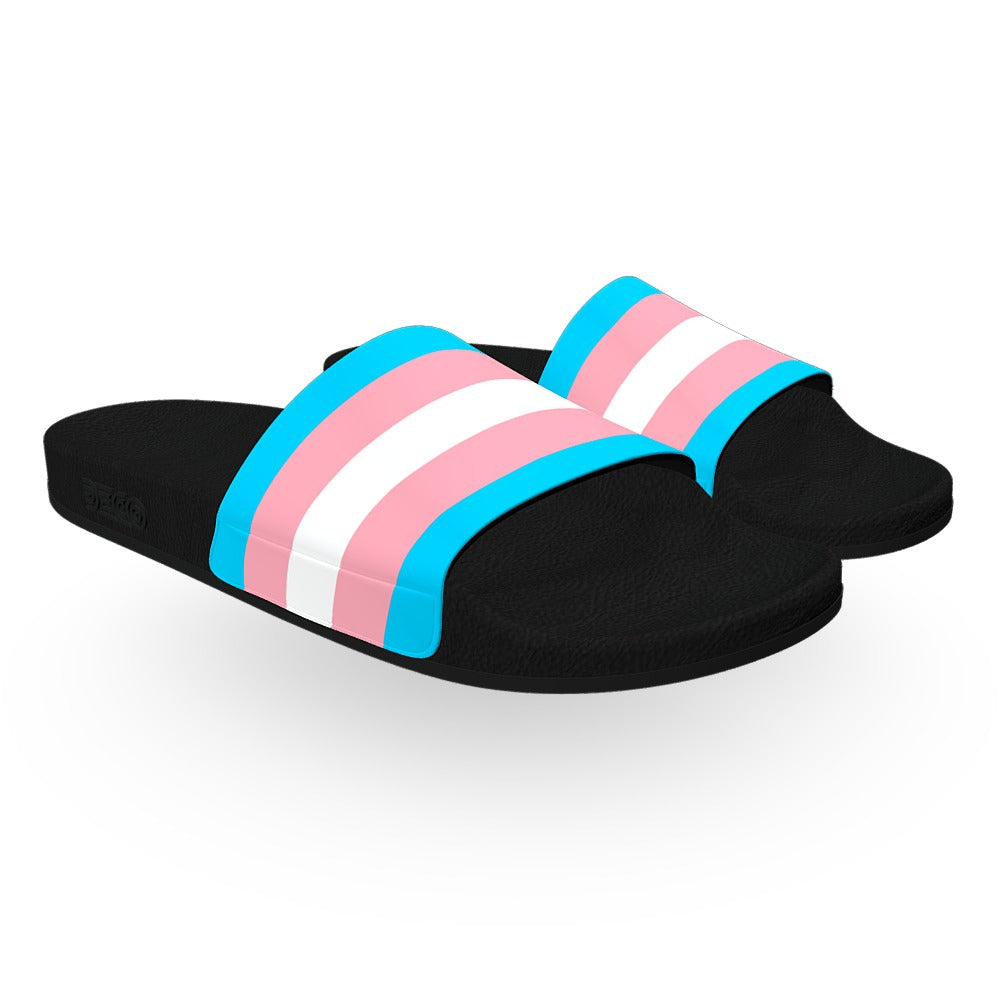 Trans Pride Flag Slide Sandals & Deco Slides