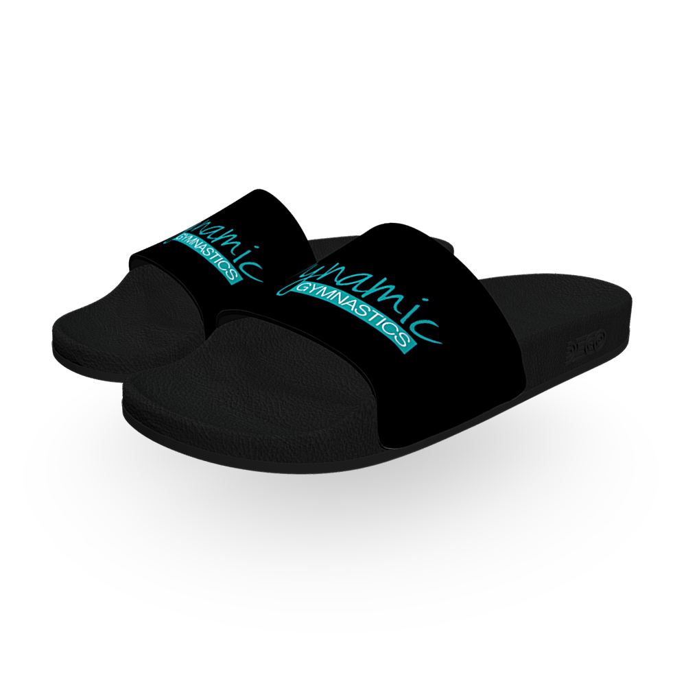 Dynamic Gymnastics Slides - Black & Teal & Deco Slides