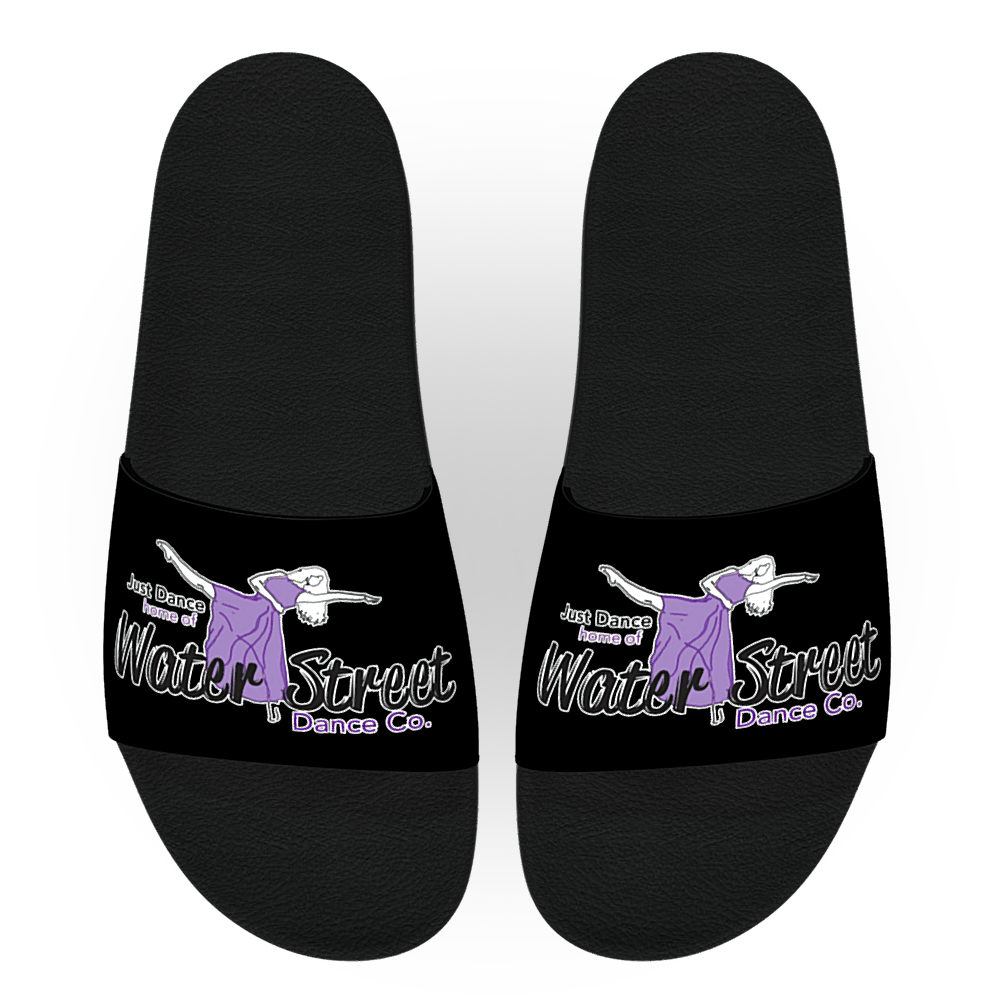 Water Street Dance Co. Slides - Black & Deco Slides
