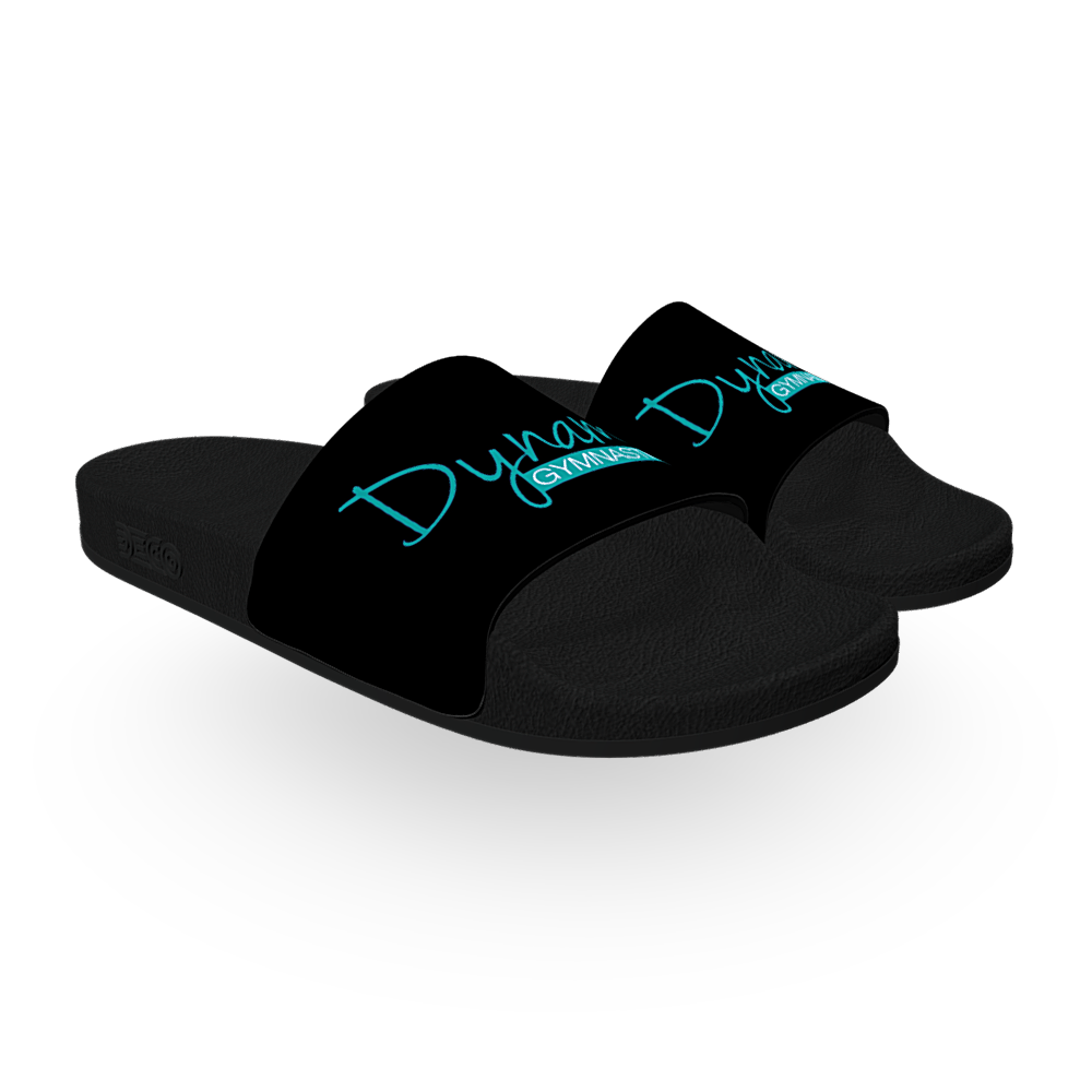Dynamic Gymnastics Slides - Black & Teal & Deco Slides
